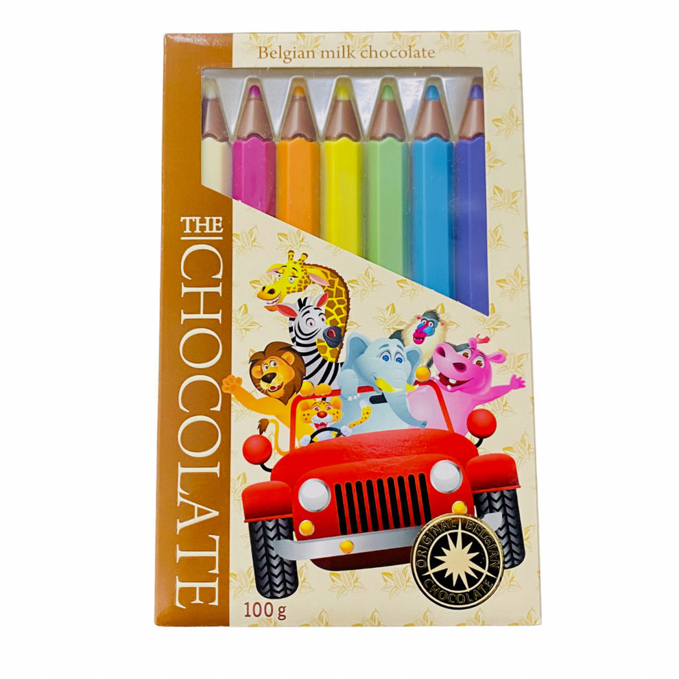 Giant Chocolate Pencils - Safari Animals Pack Design - 90g – Sweet As