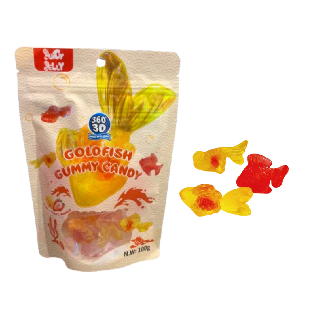 Juicy Jelly goldfish gummy candy 100g – Sweet As