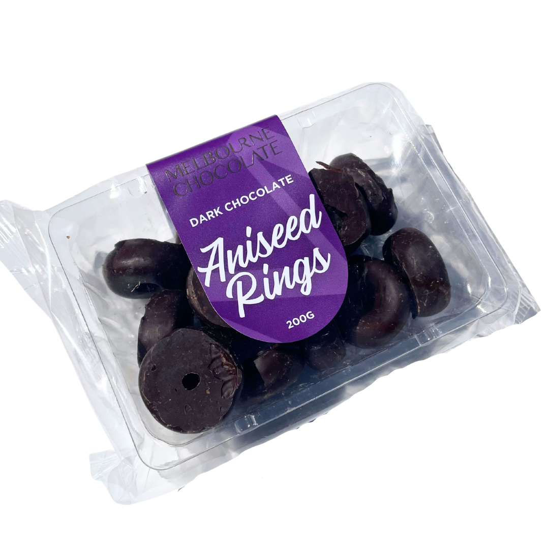 Melbourne Chocolate Dark Aniseed Rings - 200g – Sweet As
