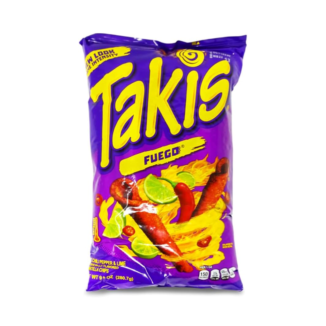 Takis Hot Chilli and Lime Tortilla Chips - 280g – Sweet As