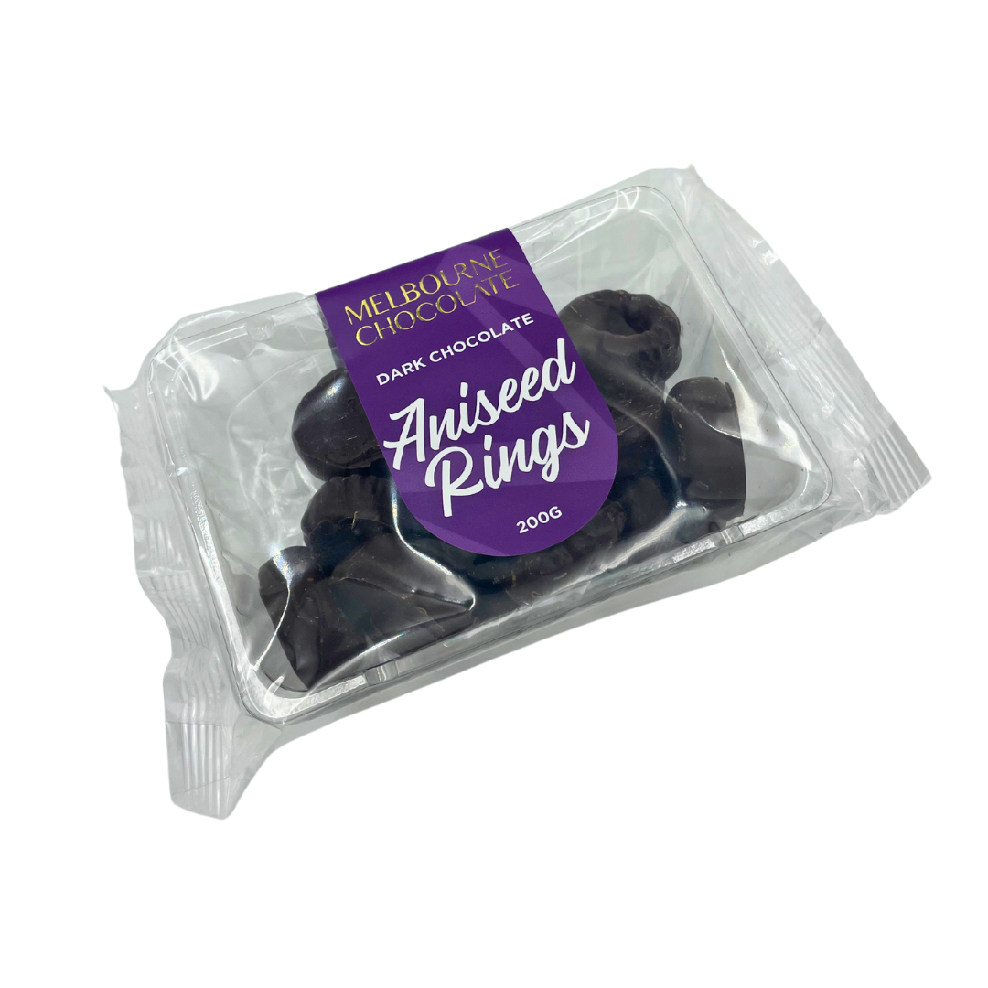 Melbourne Chocolate Dark Aniseed Rings - 200g – Sweet As