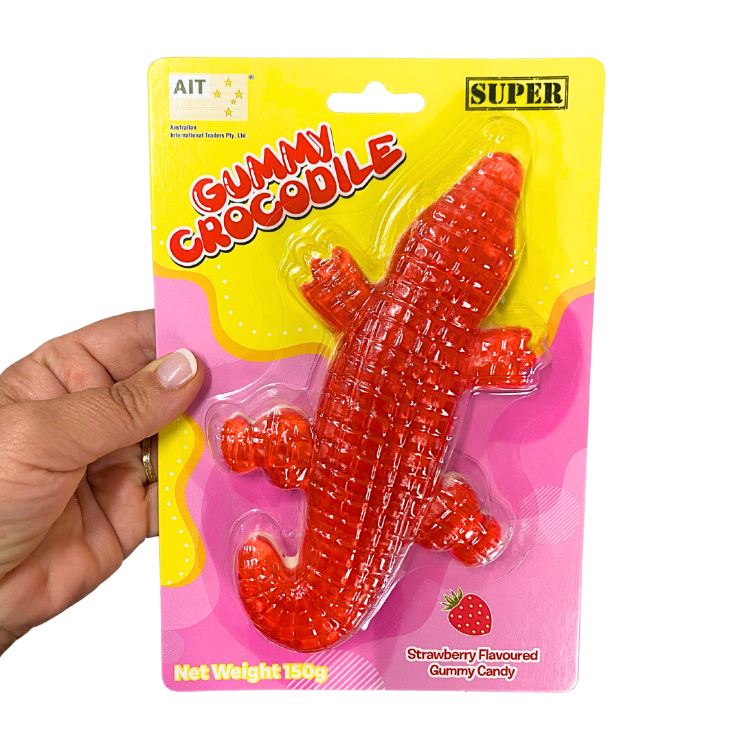 Super Sized Gummy Crocodile 150g – Sweet As