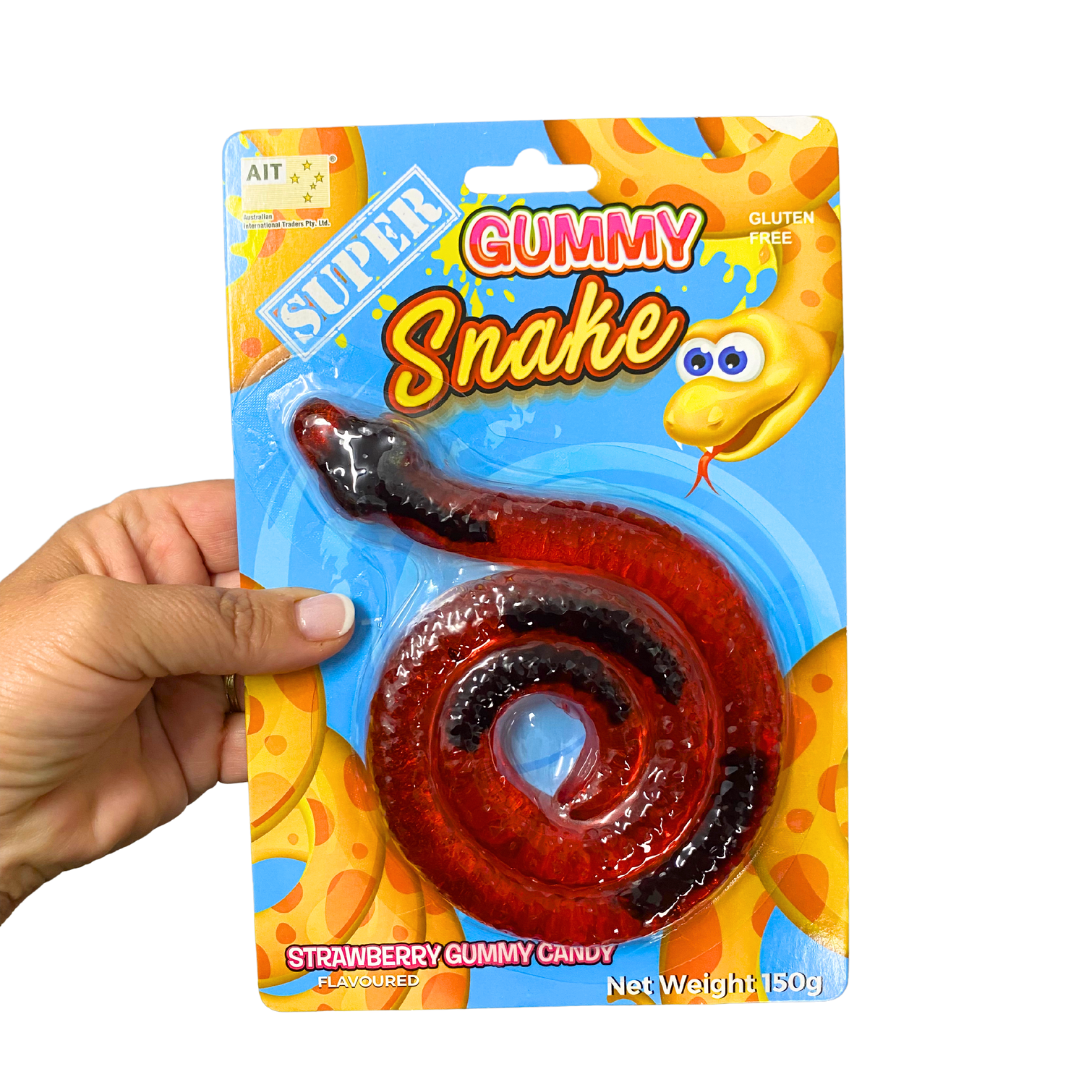 Super Sized Gummy Snake 150g – Sweet As