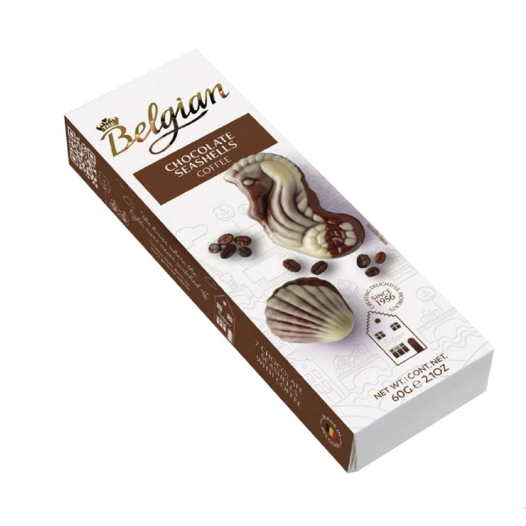 The Belgian Chocolate Seashells Coffee - 60g – Sweet As